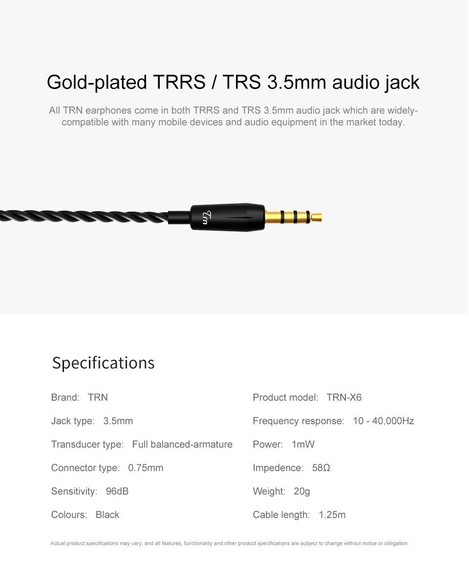 TRN X6 | Headphone Reviews and Discussion - Head-Fi.org