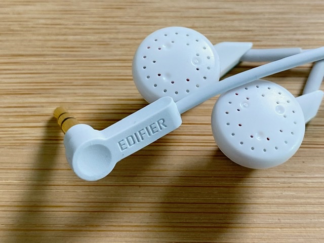 Edifier H185 Headphones Hi-Fi Classic Earbud Style Earphones - Blue ...