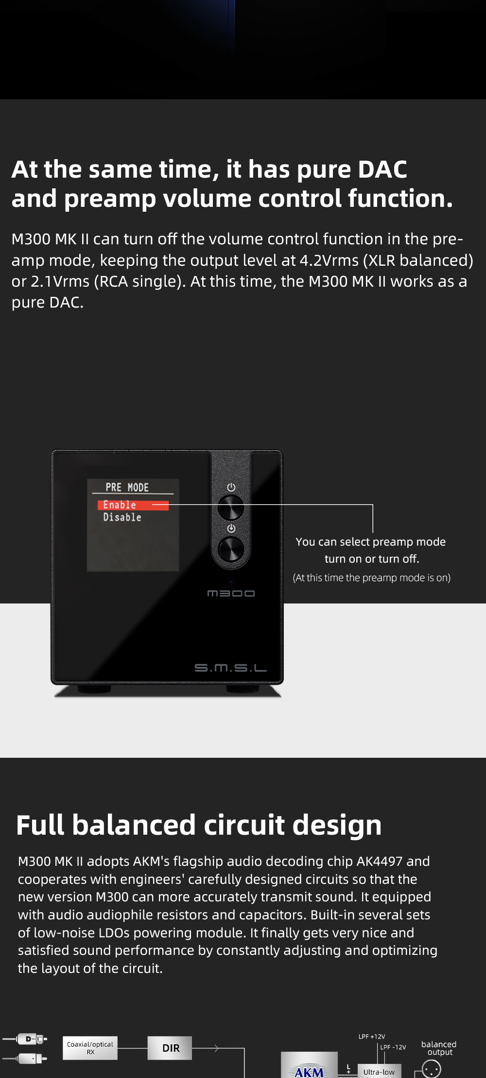 M300 MKII Audio AK4497 Balanced DAC with Bluetooth | Headphone Reviews ...