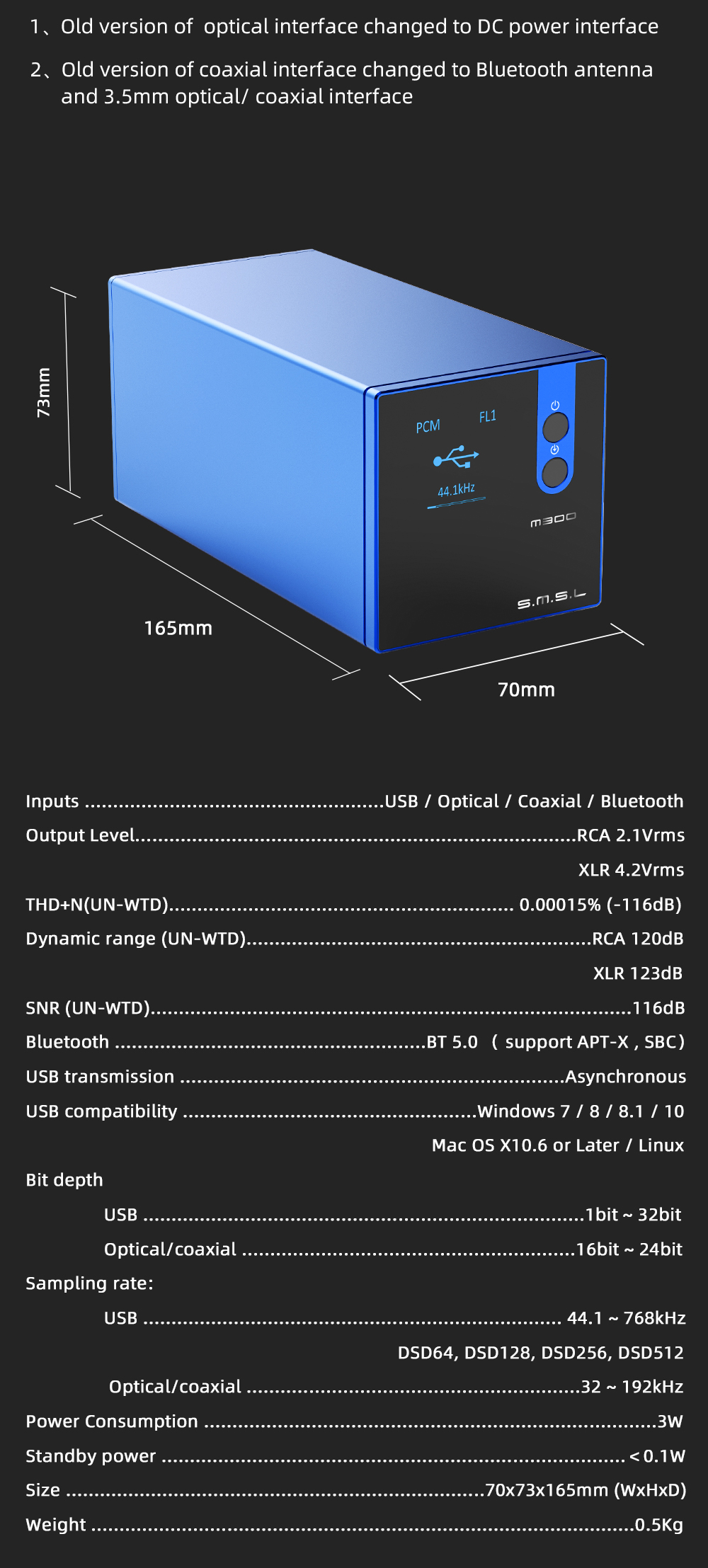 M300 MKII Audio AK4497 Balanced DAC with Bluetooth | Headphone Reviews ...