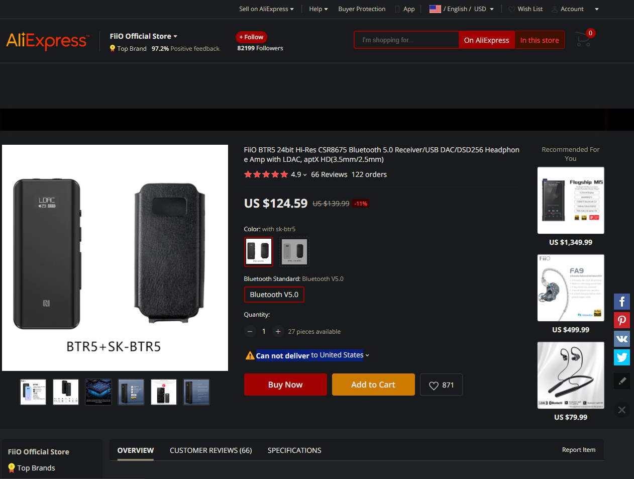 [FiiO BTR15/BTR5 2021/BTR5]Bluetooth DAC and Headphone Amplifier ...