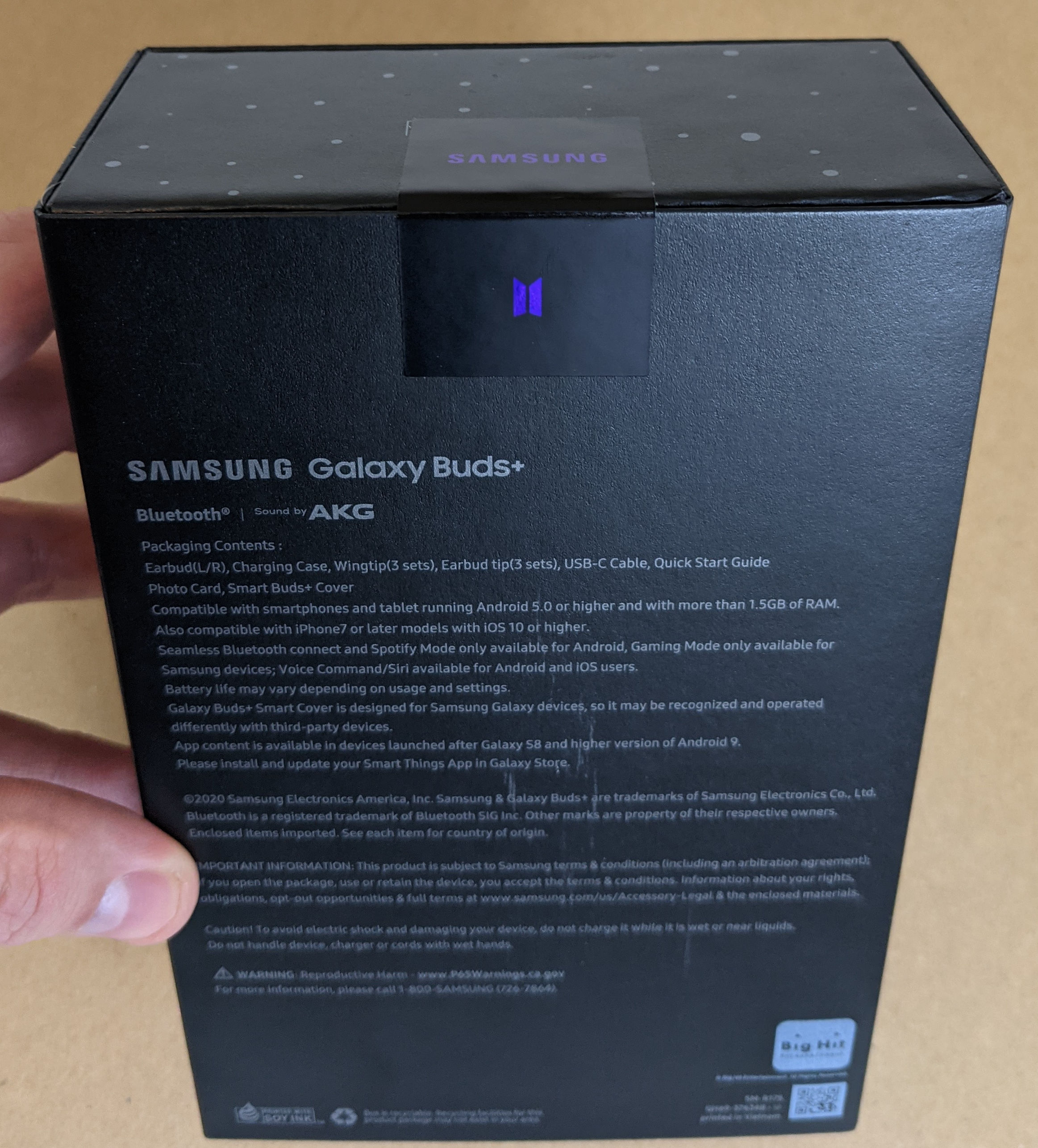 Closed: Samsung Galaxy Buds+ Plus BTS Special Edition wireless earbuds ...