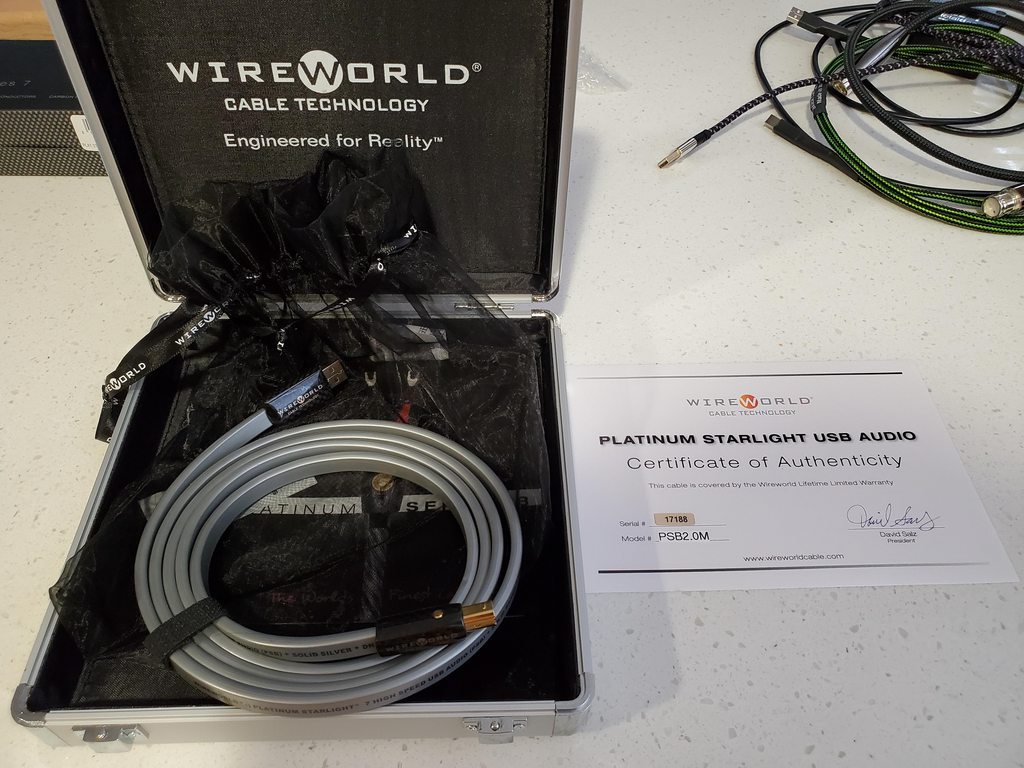 Closed: Wireworld Platinum Starlight 7 USB Cable 2M | Headphone Reviews ...