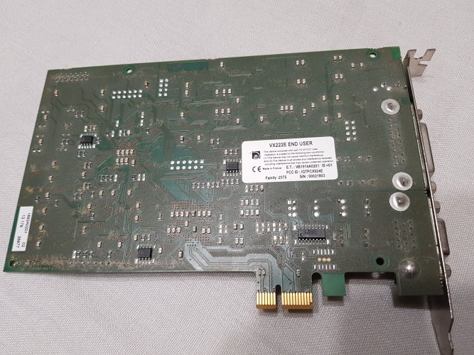 Closed: Digigram VX222e 24bit 192KHz AES Digital Broadcast Audio PCIe ...