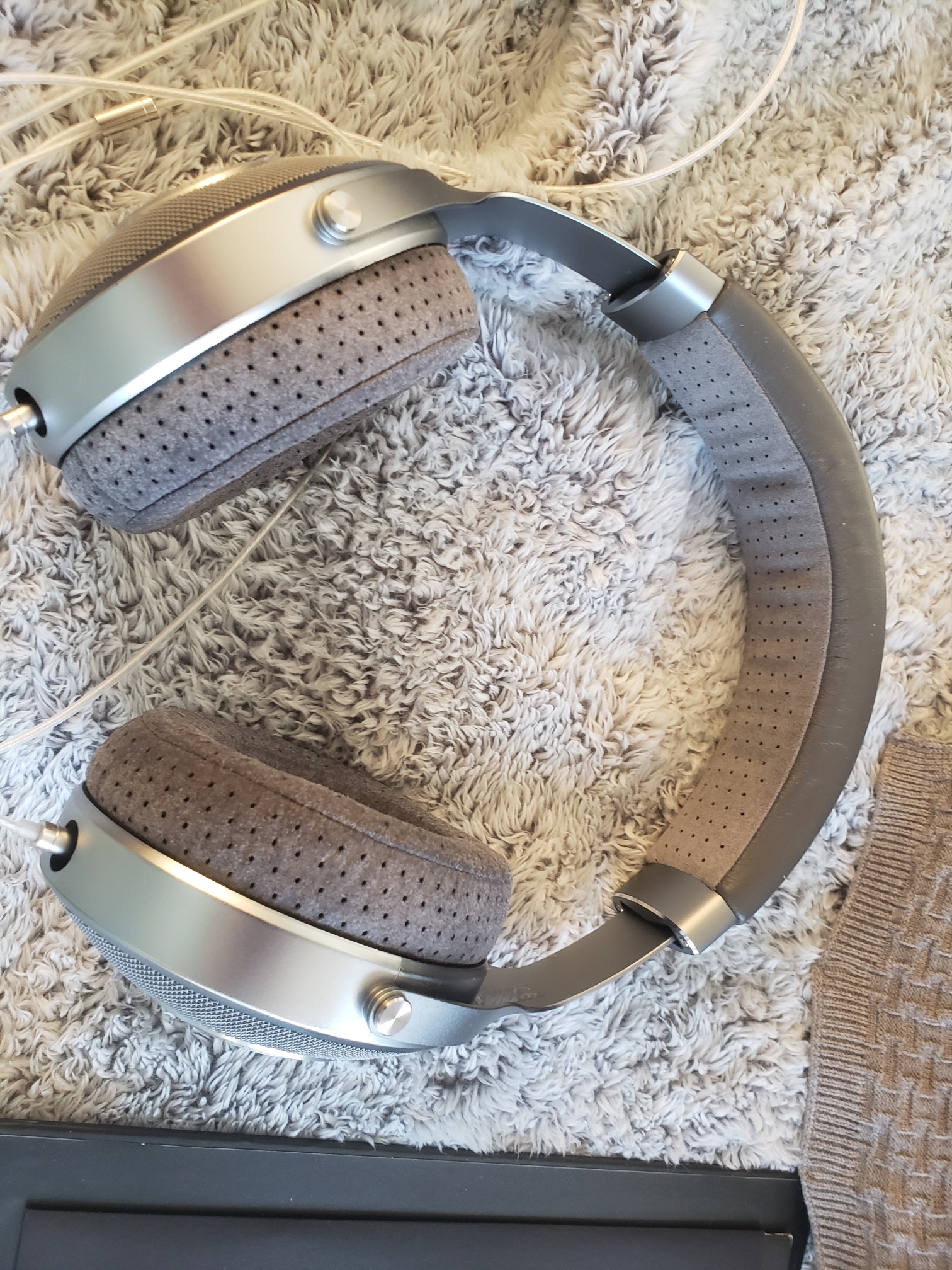 Sold: Focal Clear OG + silver cable + headband cover | Headphone ...