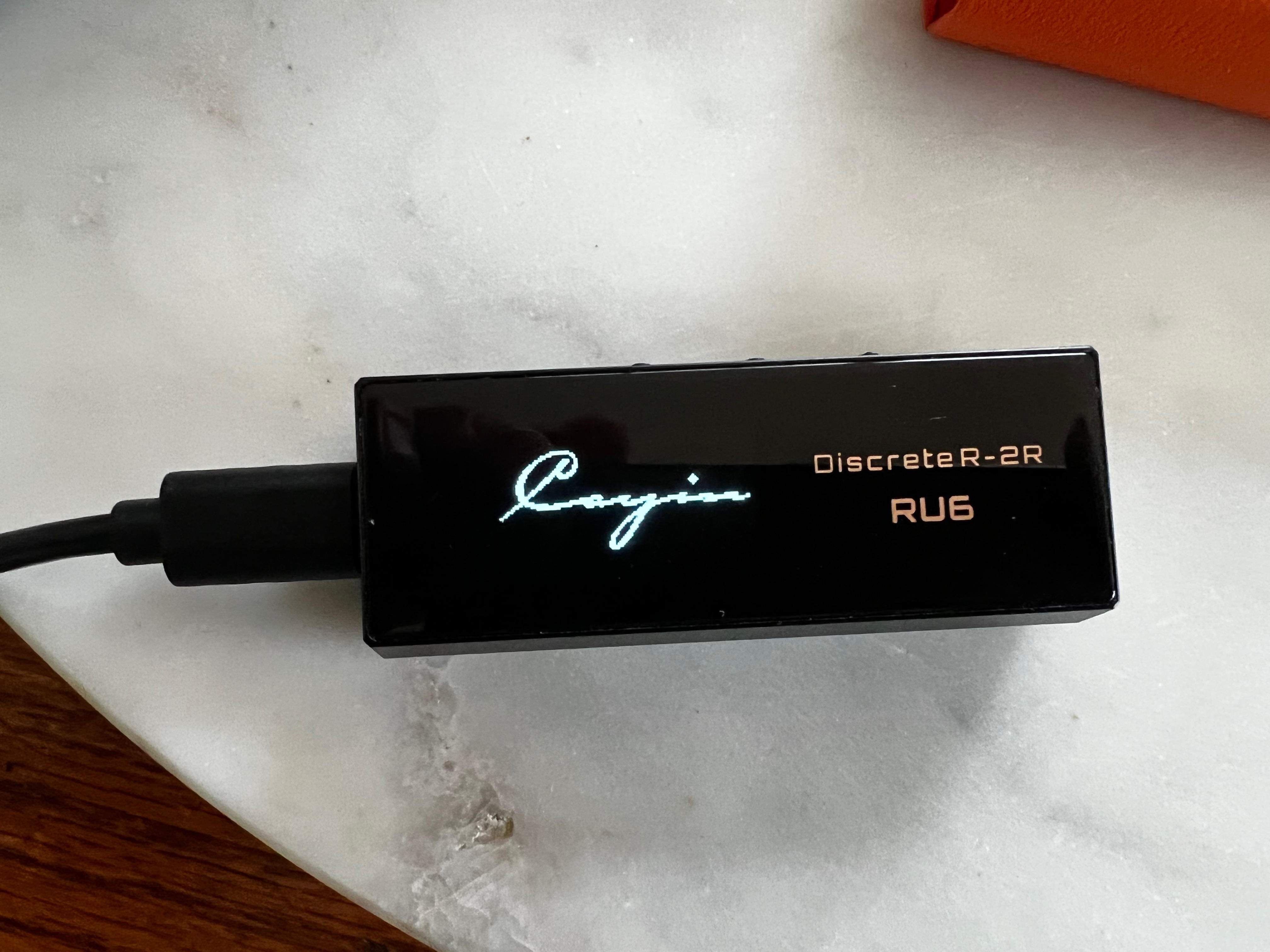 Sold: Cayin RU6: R-2R USB-C DAC/Amp Dongle w Orange Case | Headphone ...
