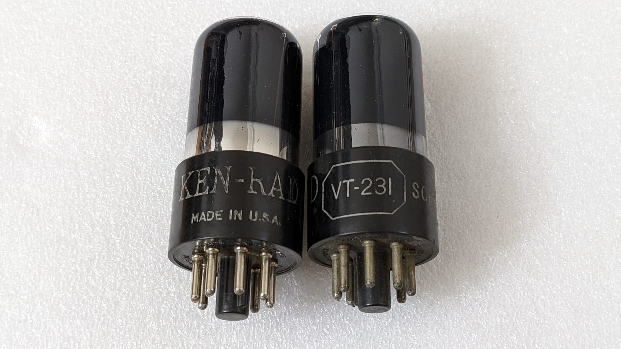 Sold: Kenrad KEN-RAD 6SN7GT / VT-231 Black Glass matched pair NOS tubes ...