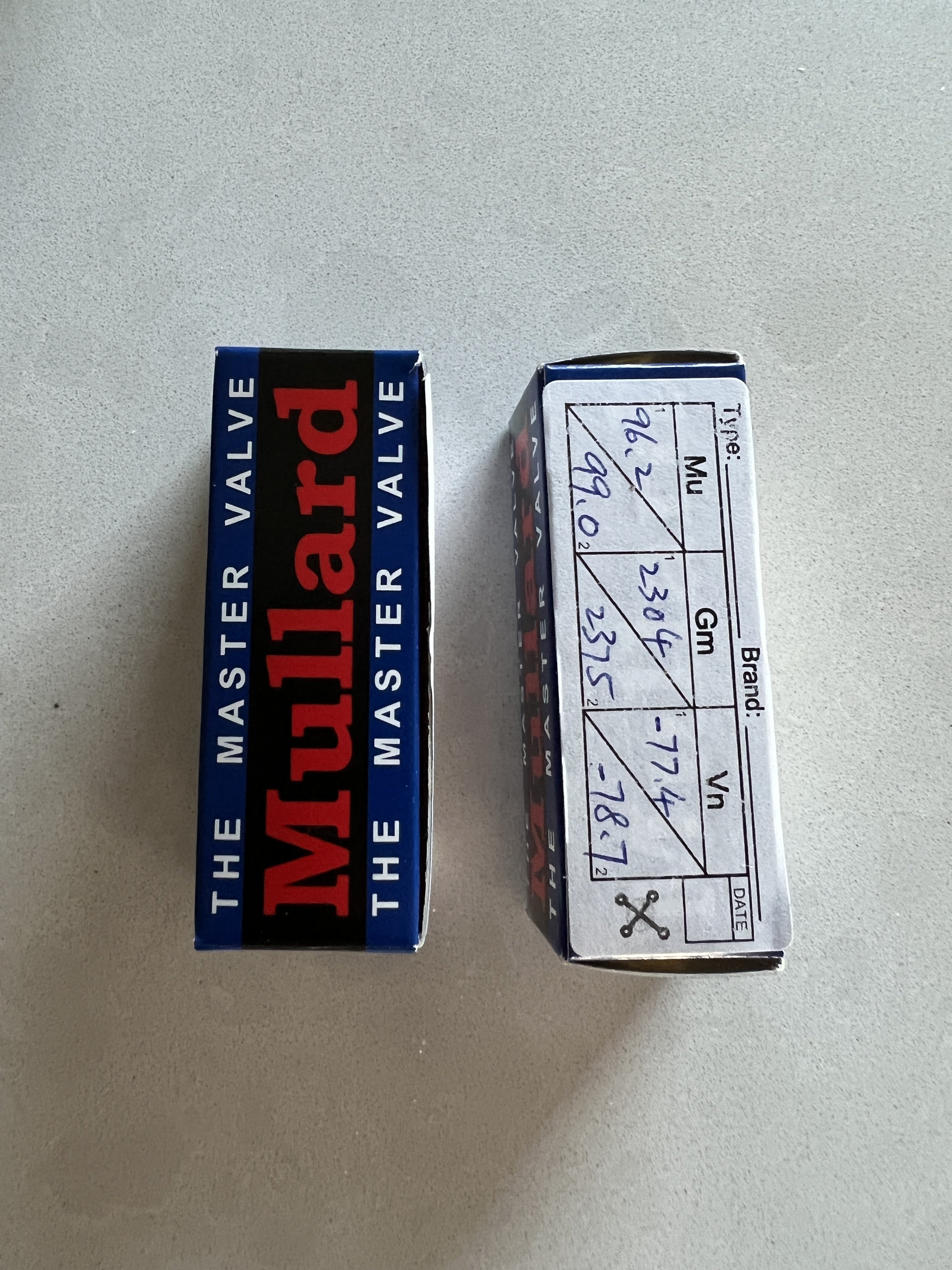 Sold: Mullard NOS 12ax7 / ecc83 + Matched Mullard 12ax7 | Headphone ...