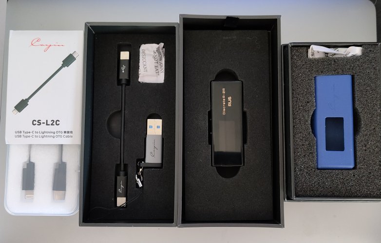 Closed: New-In-Box Cayin Ru6 R2R portable Dac-dongle + all accessories ...