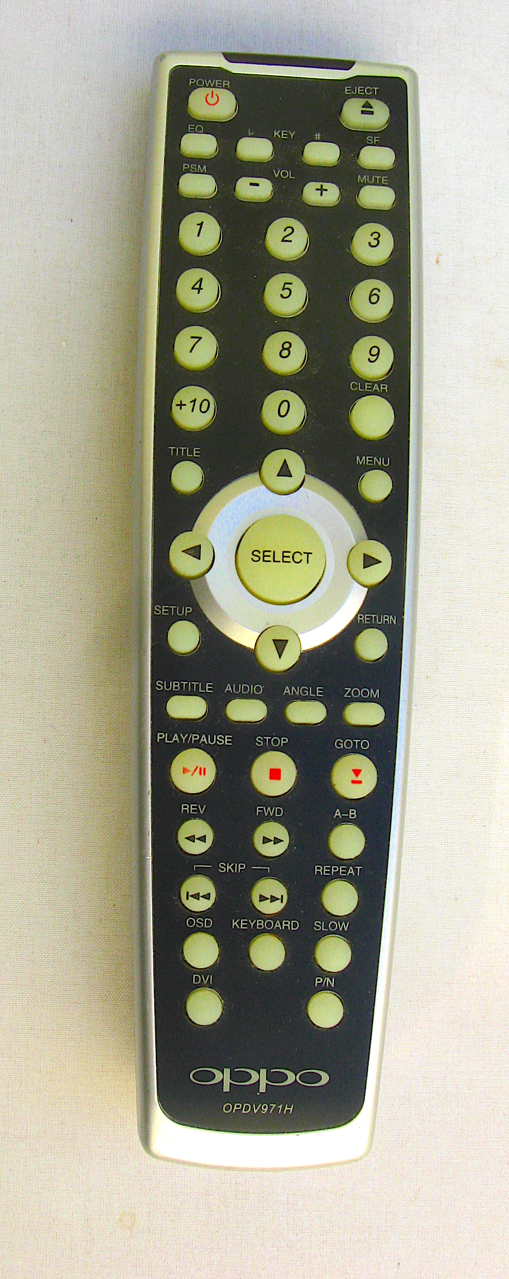 Closed: Oppo Remote Control for DV971h DVD player | Headphone Reviews ...