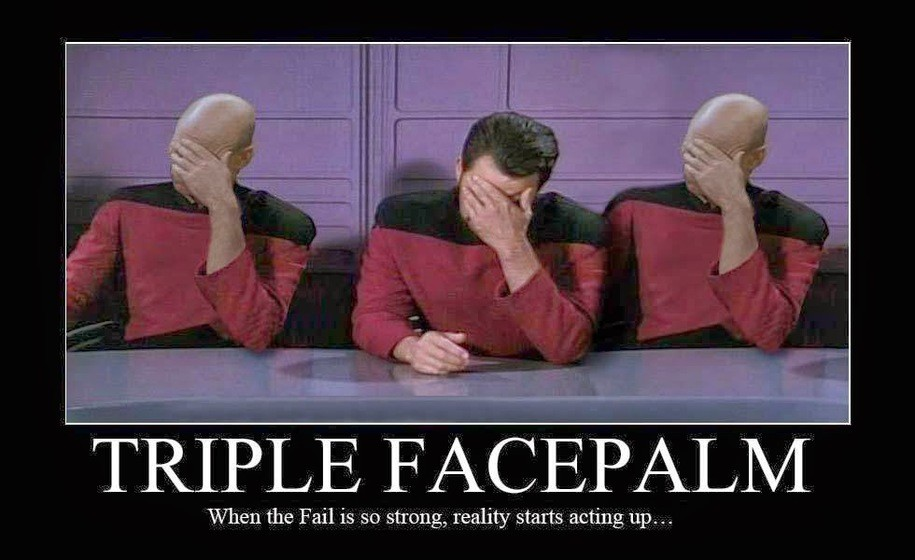The Rare Quadruple Facepalm