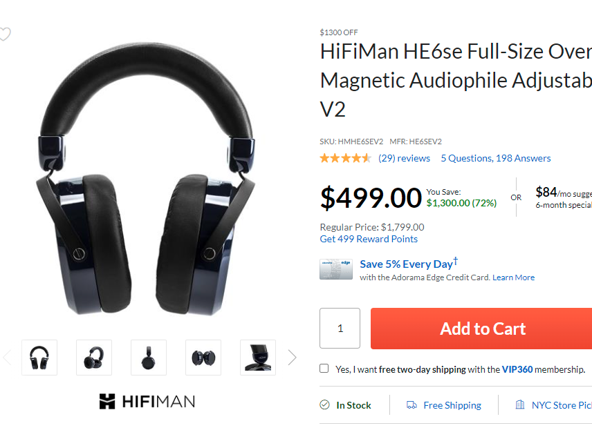 Hifiman HE6-SE | Headphone Reviews and Discussion - Head-Fi.org
