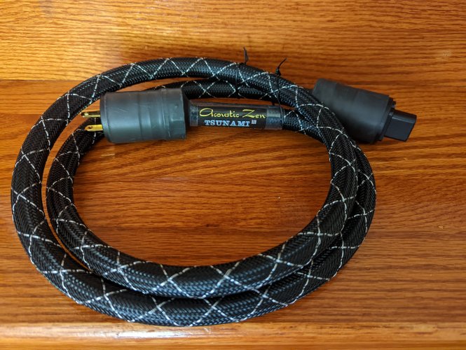 Sold: Acoustic Zen Tsunami III Power Cable; 5ft AC Cord | Headphone ...