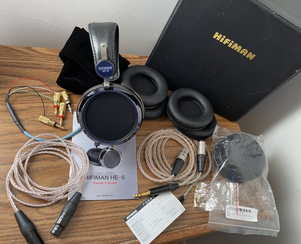 Sold: Hifiman HE-6 (OG 6 screw) + speaker adapter cable, XLR extension ...
