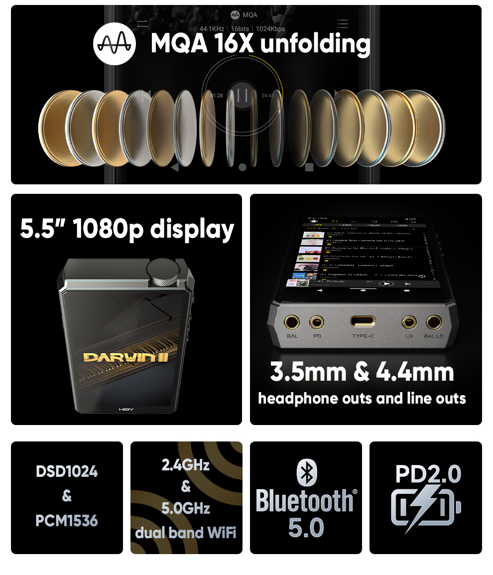 HiBy RS8 flagship Darwin R2R Android DAP -- Class A -- news and ...