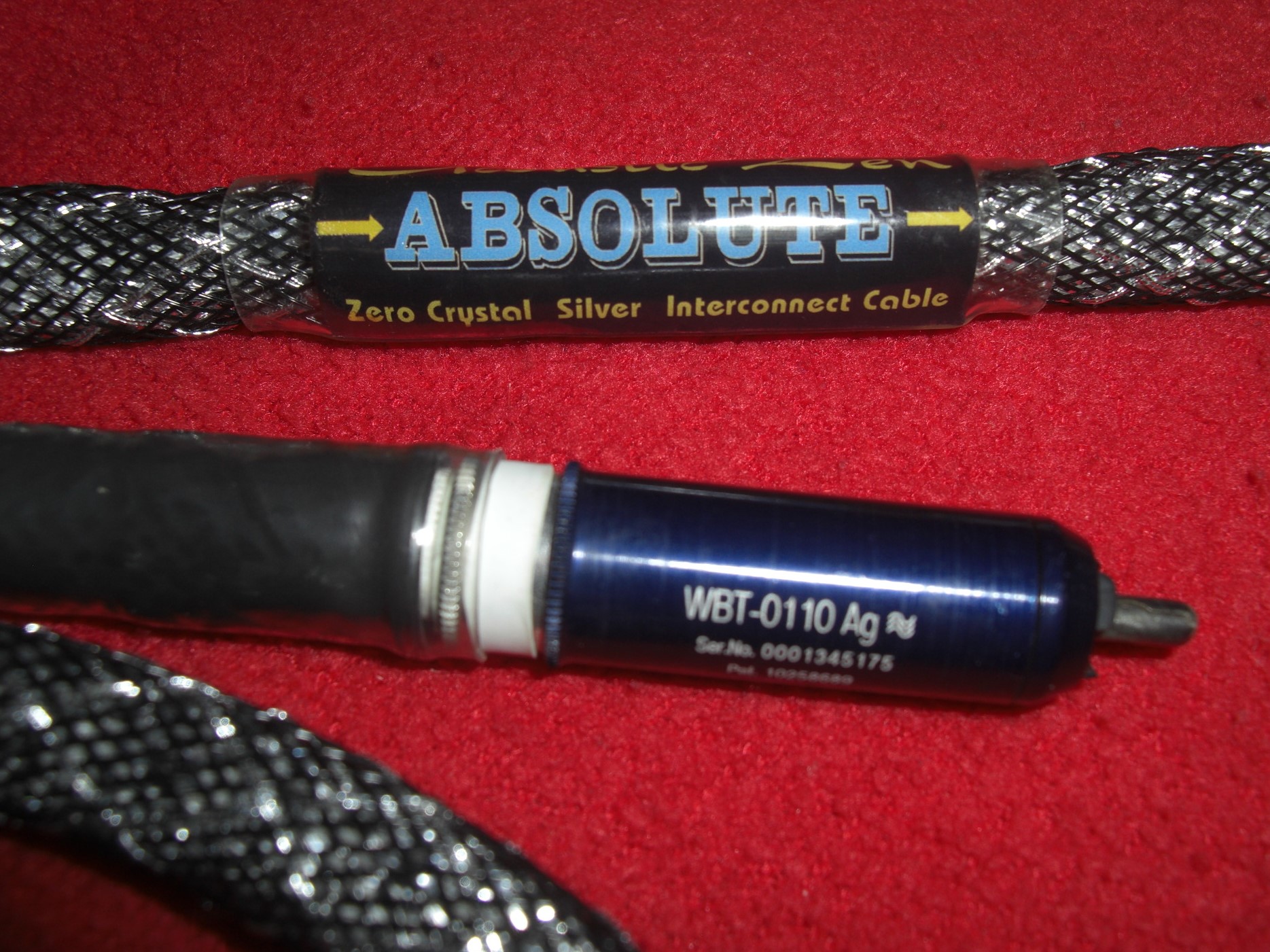 Closed: Acoustic Zen Absolute Zero Crystal Silver Interconnects *1 ...