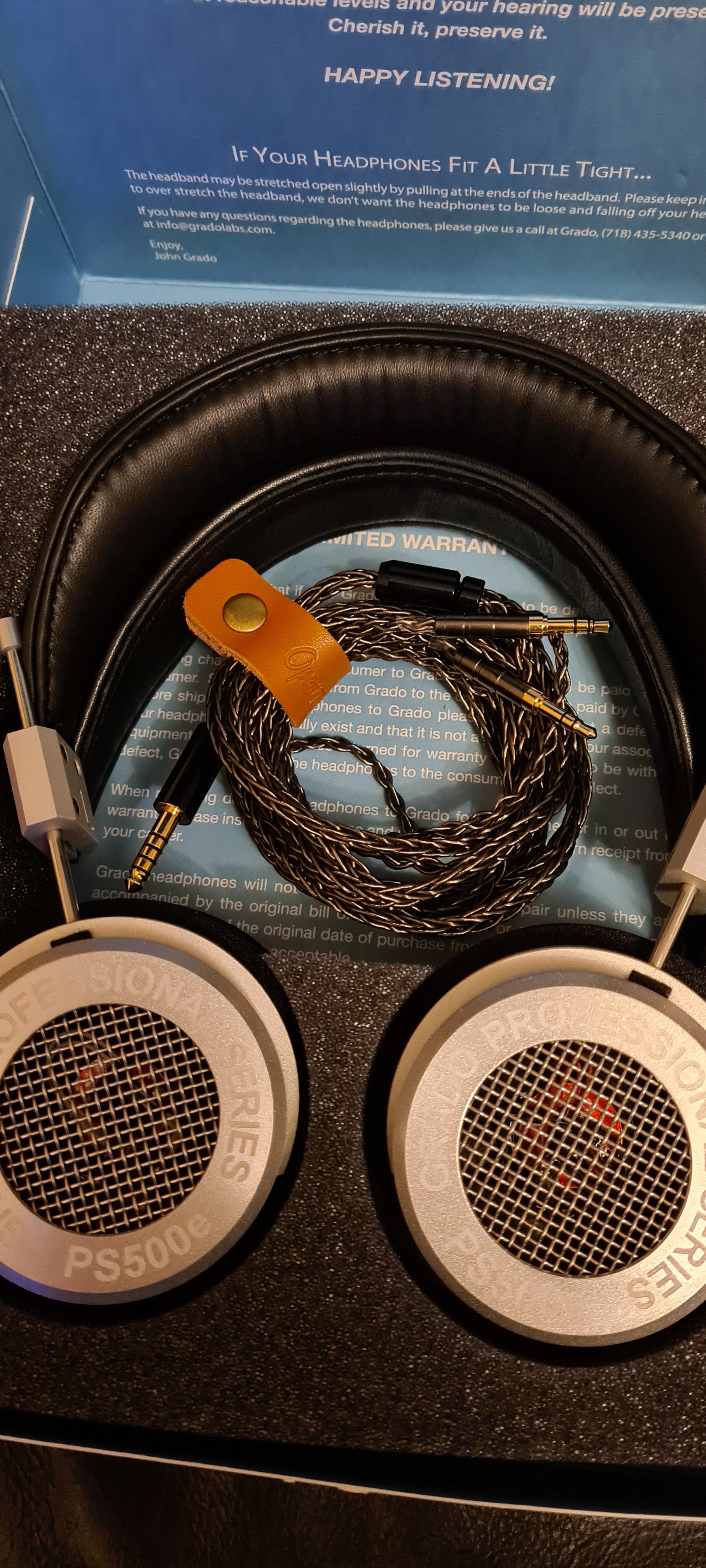 Sold: Grado PS500e XL Headband Shipibo Gimbals And Locks Detachable ...