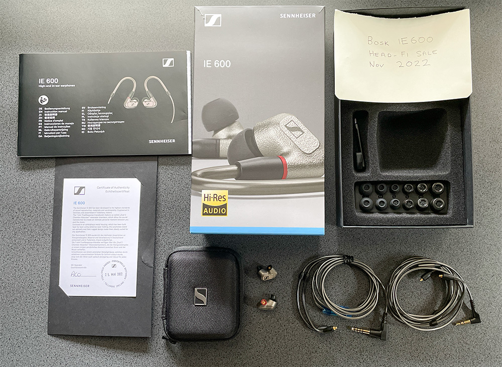 Sold: Sennheiser IE600s | Headphone Reviews and Discussion - Head-Fi.org