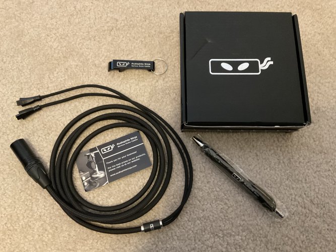 Sold: Audiophile Ninja Balanced XLR Cable- Fostex TH900MK2, TH909 ...