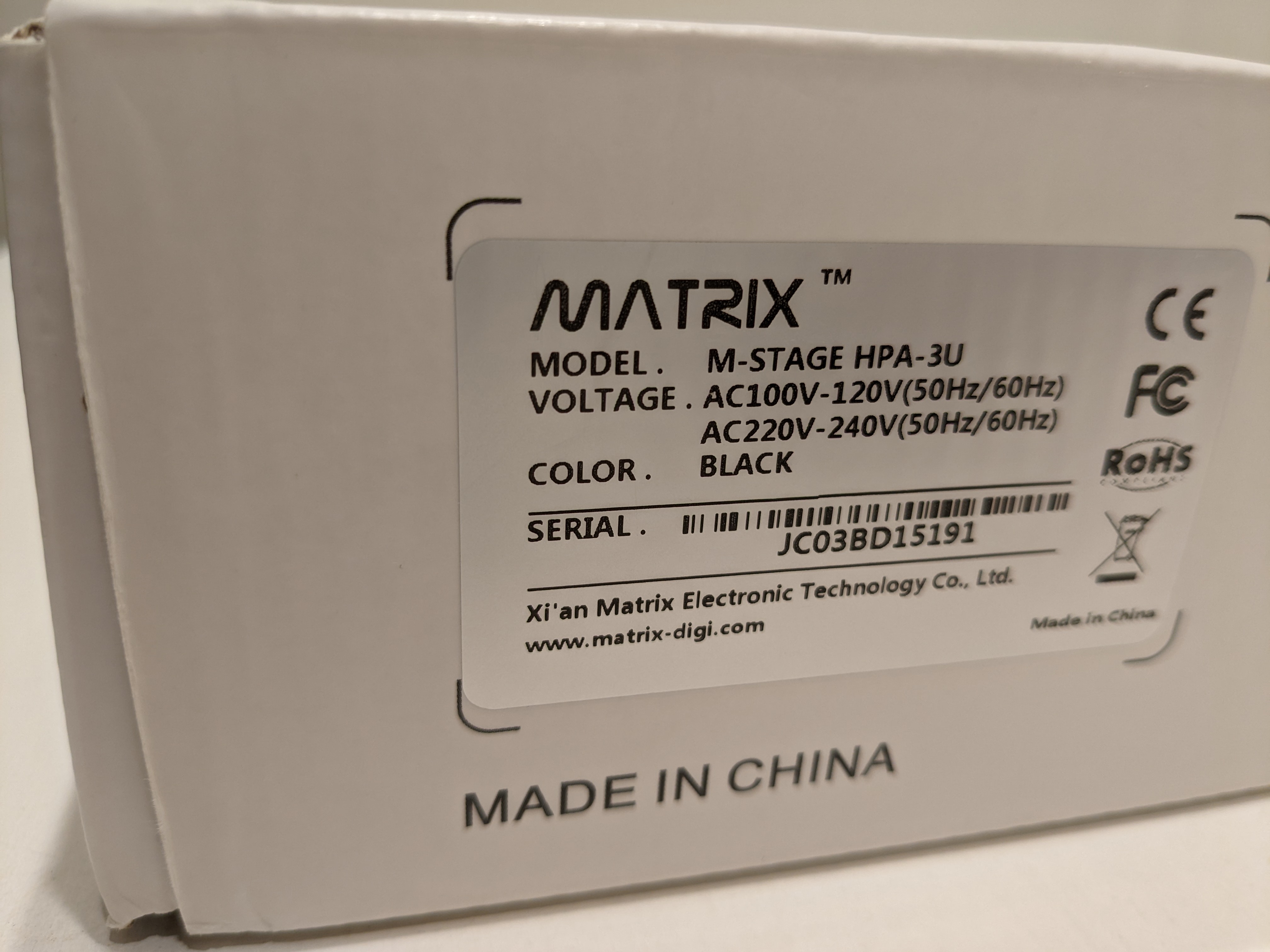 Closed: Matrix M-Stage HPA-3U Desktop Dac/ Headphone amplifier ...