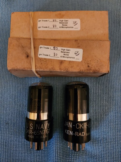 Sold: Tubes - Ken-Rad 6SN7GT Black Glass - NOS Matched Pair | Headphone ...