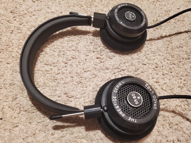Sold: Grado SR80x Prestige Series Headphones + Extra Pads | Headphone ...