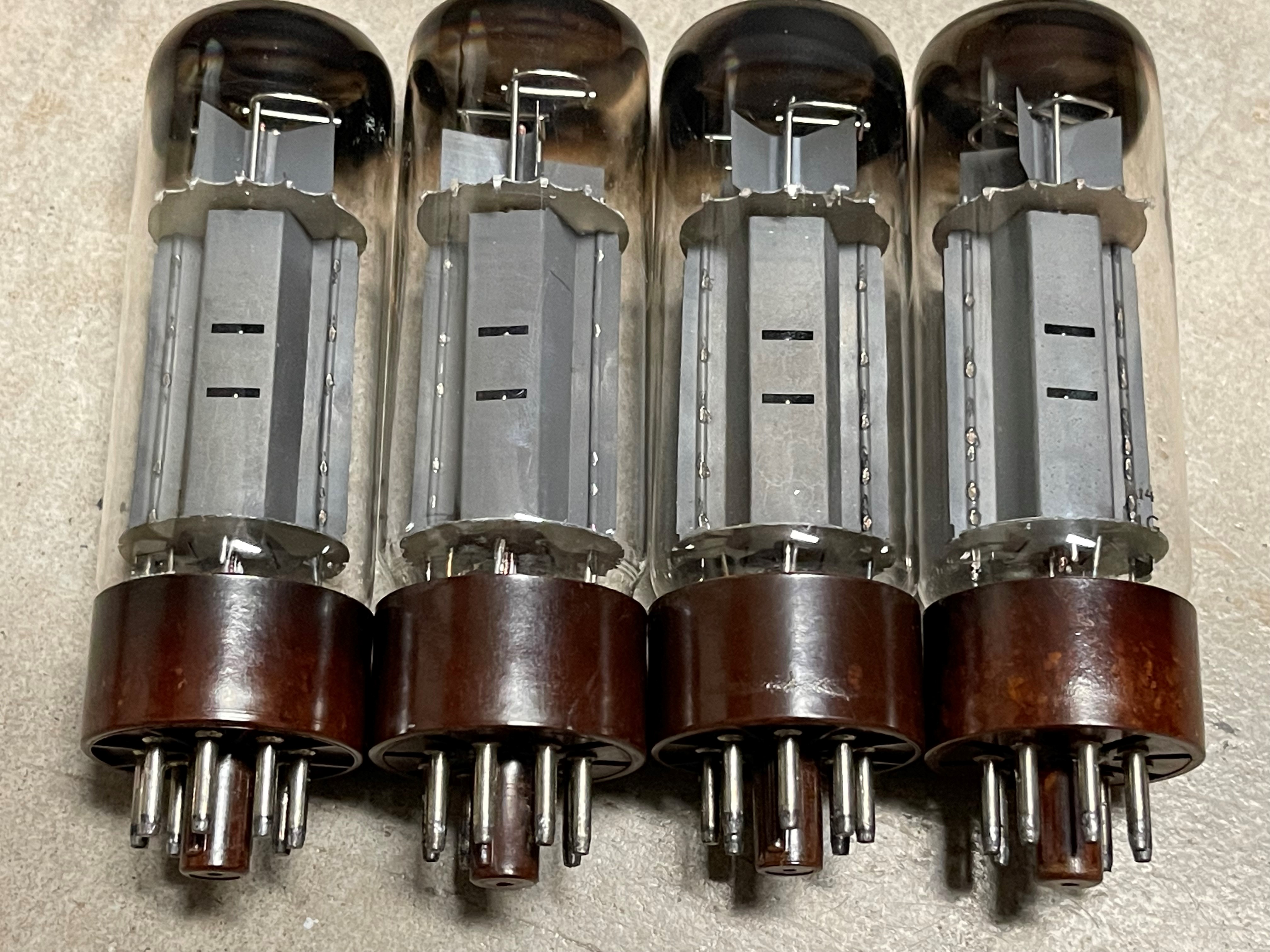 Closed: Quad EL34 DD Brown Base Philips Miniwatt - Matched, Measure New ...