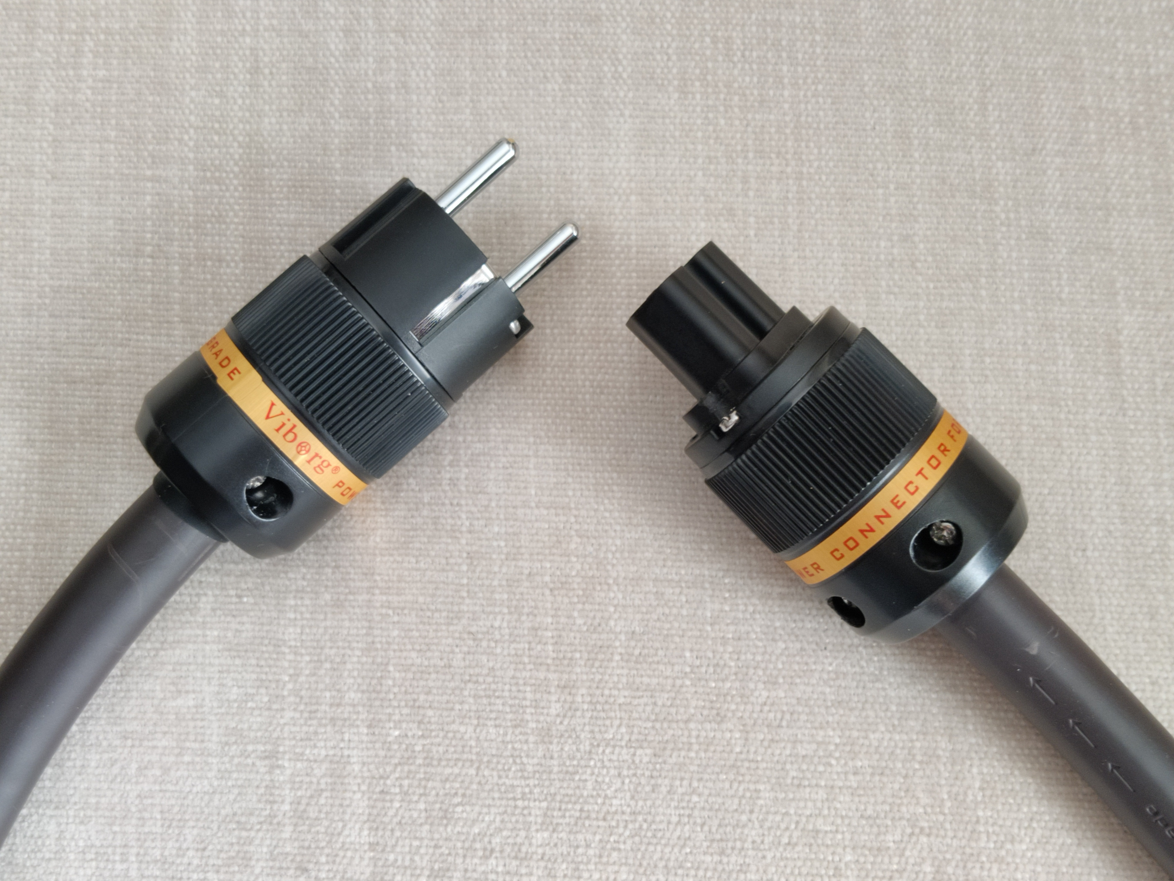 Closed: Rhodium plated Viborg power cable HIFI 1m | Headphone Reviews ...