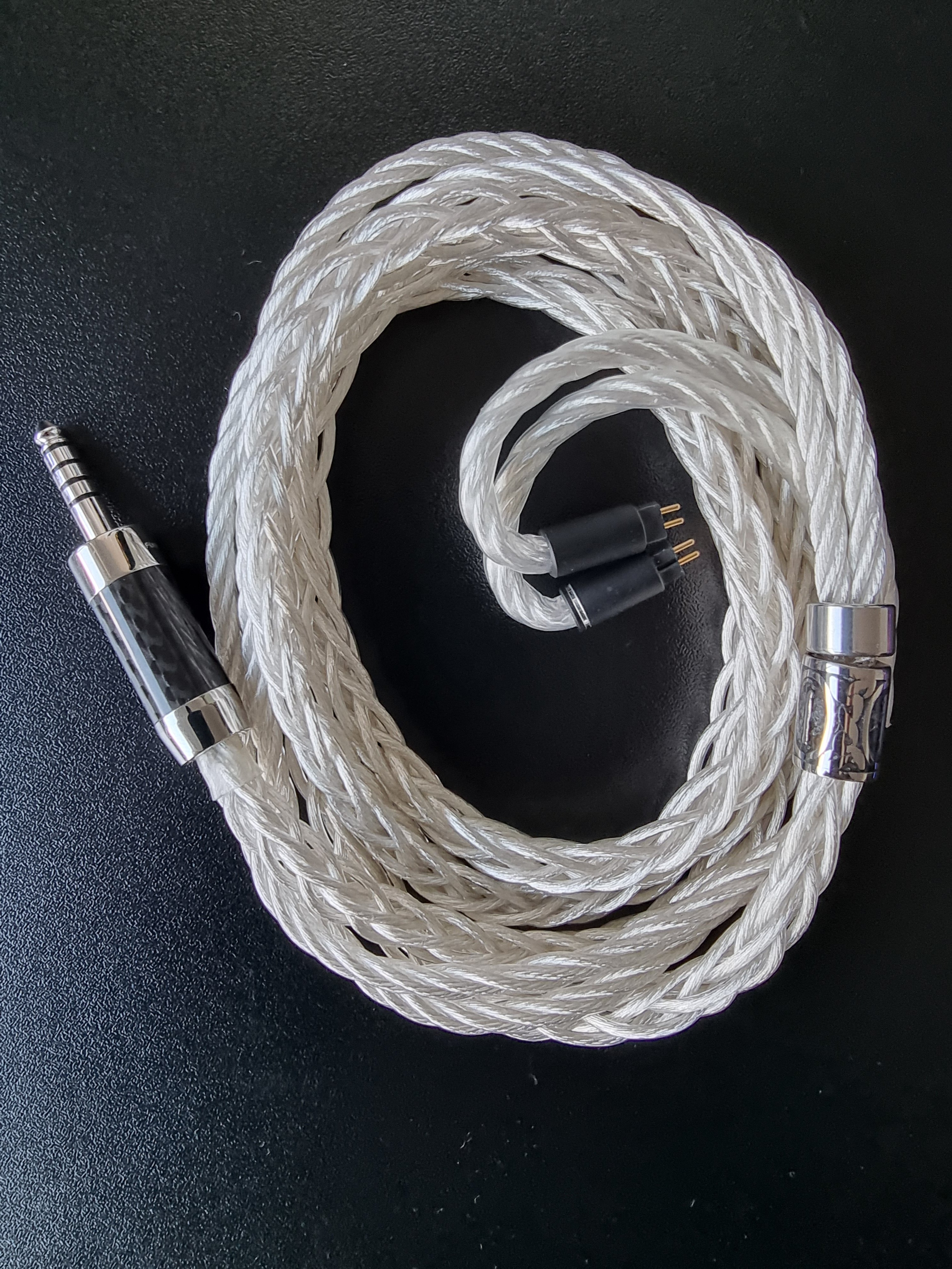 Sold: Viking Weave 8w Silver 1.2m 2 pin 4.4mm | Headphone Reviews and ...