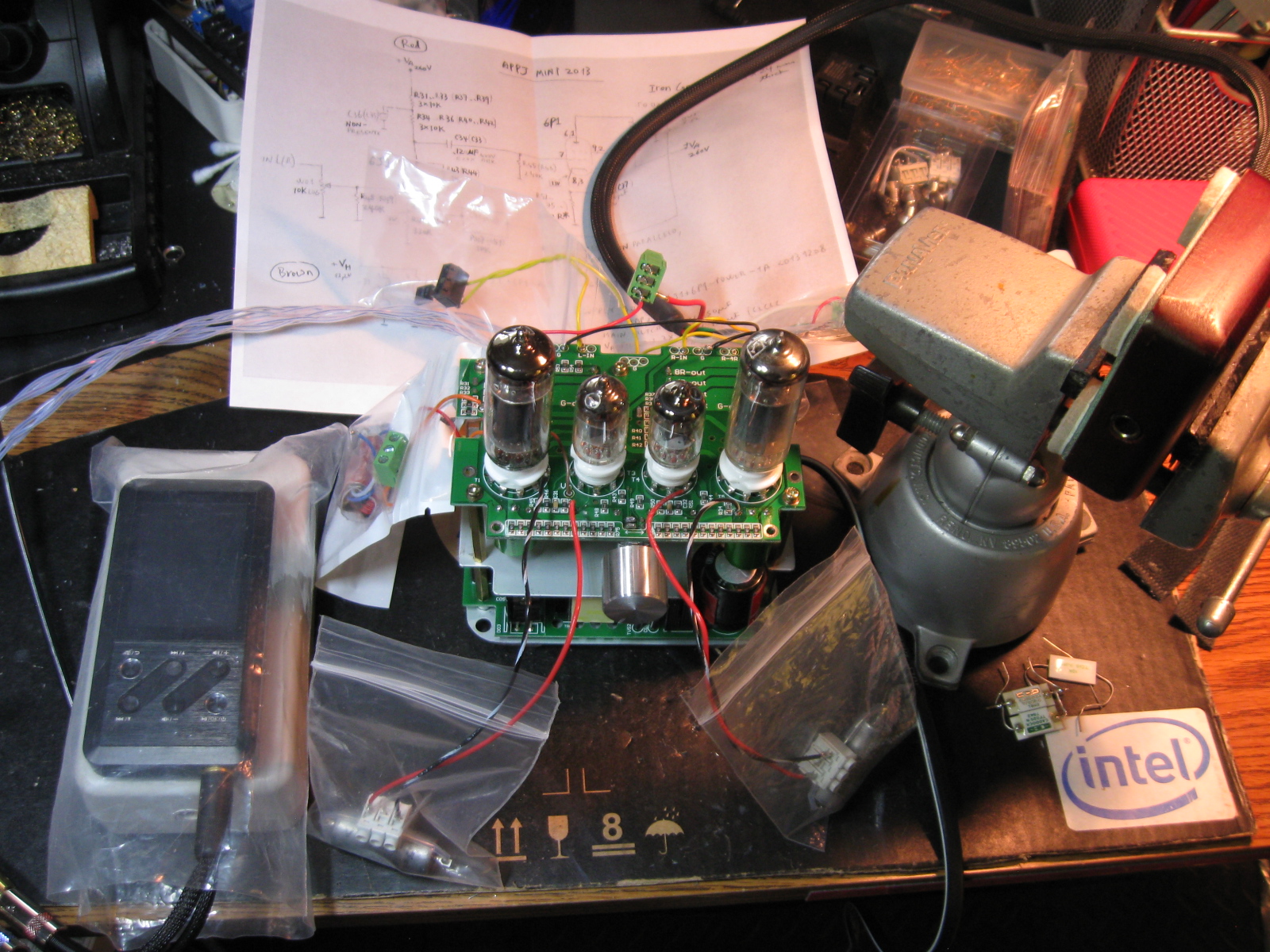 APPJ Mini2013 Tube amp (6J1 pushing 6P1, 3w per channel) | Headphone ...