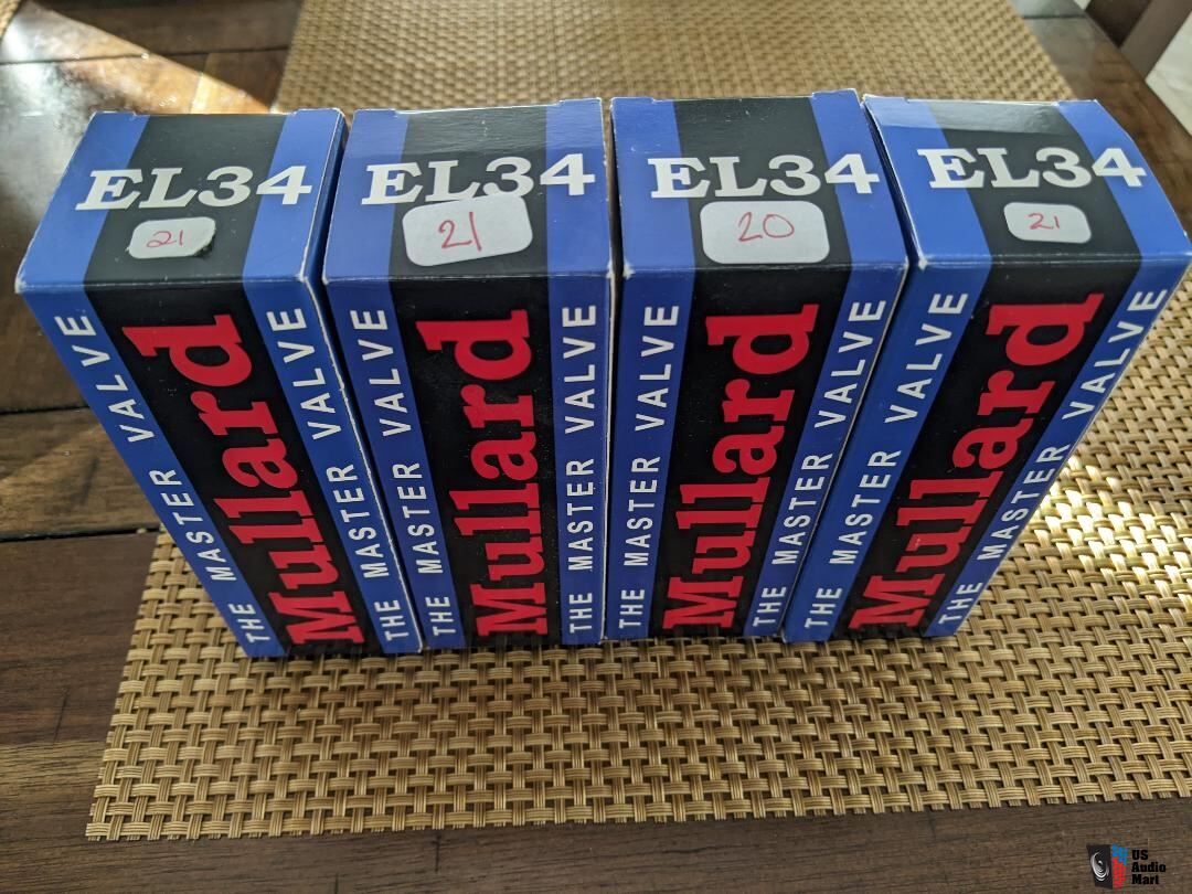 Closed: Mullard EL34 Vacuum Tubes - Price is for all 4 tubes ...