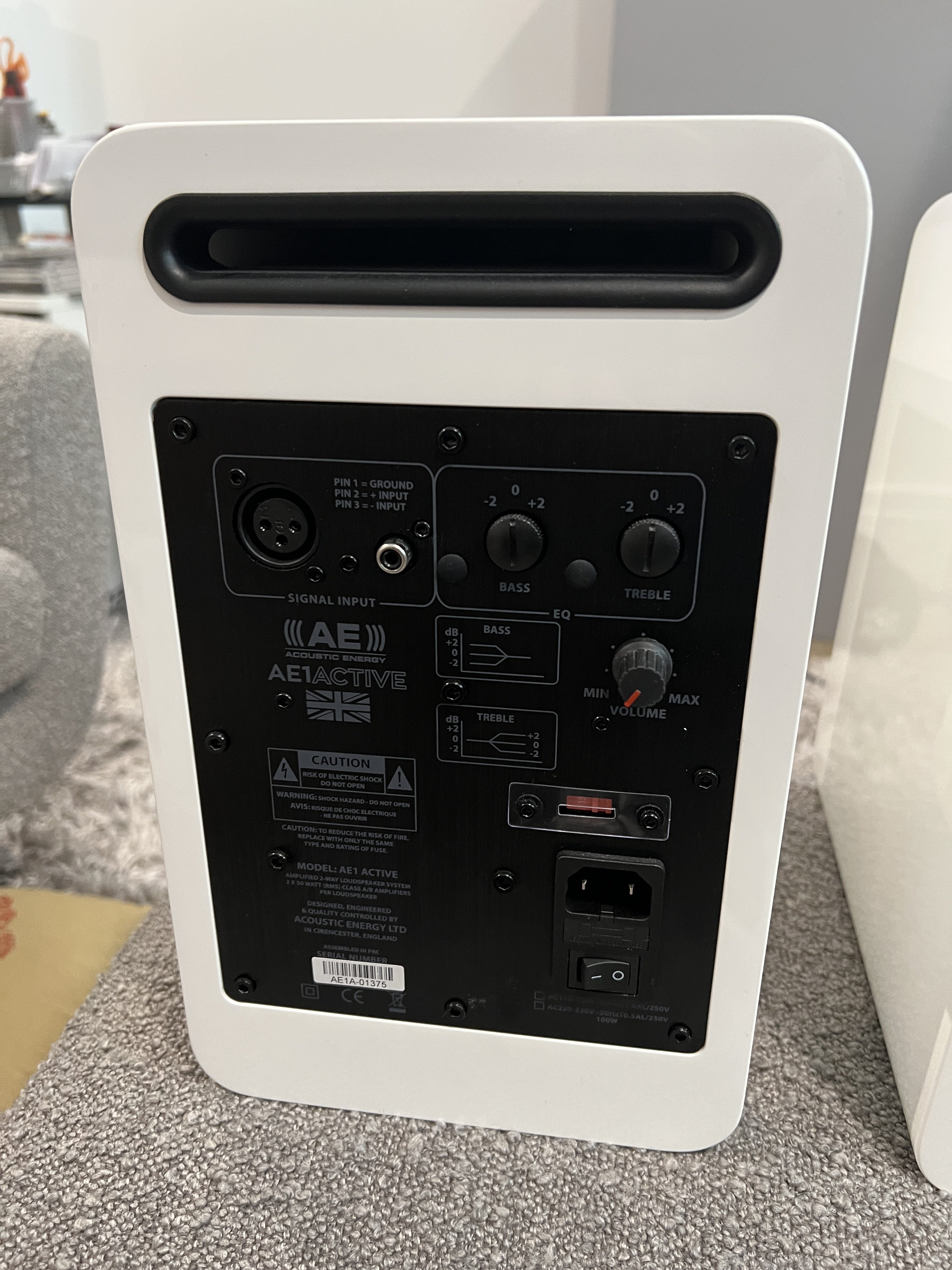 Closed: Acoustic Energy AE1 Active Loudspeakers (Gloss White ...