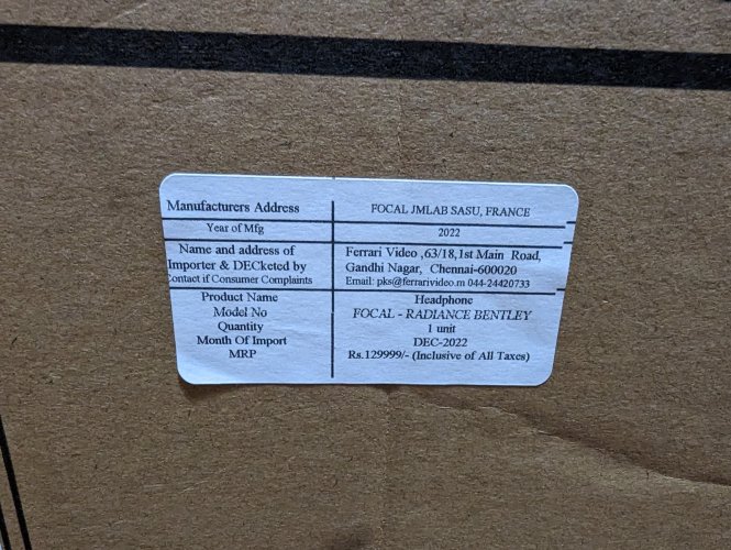 Sold: Focal Radiance (new in box) | Headphone Reviews and Discussion ...