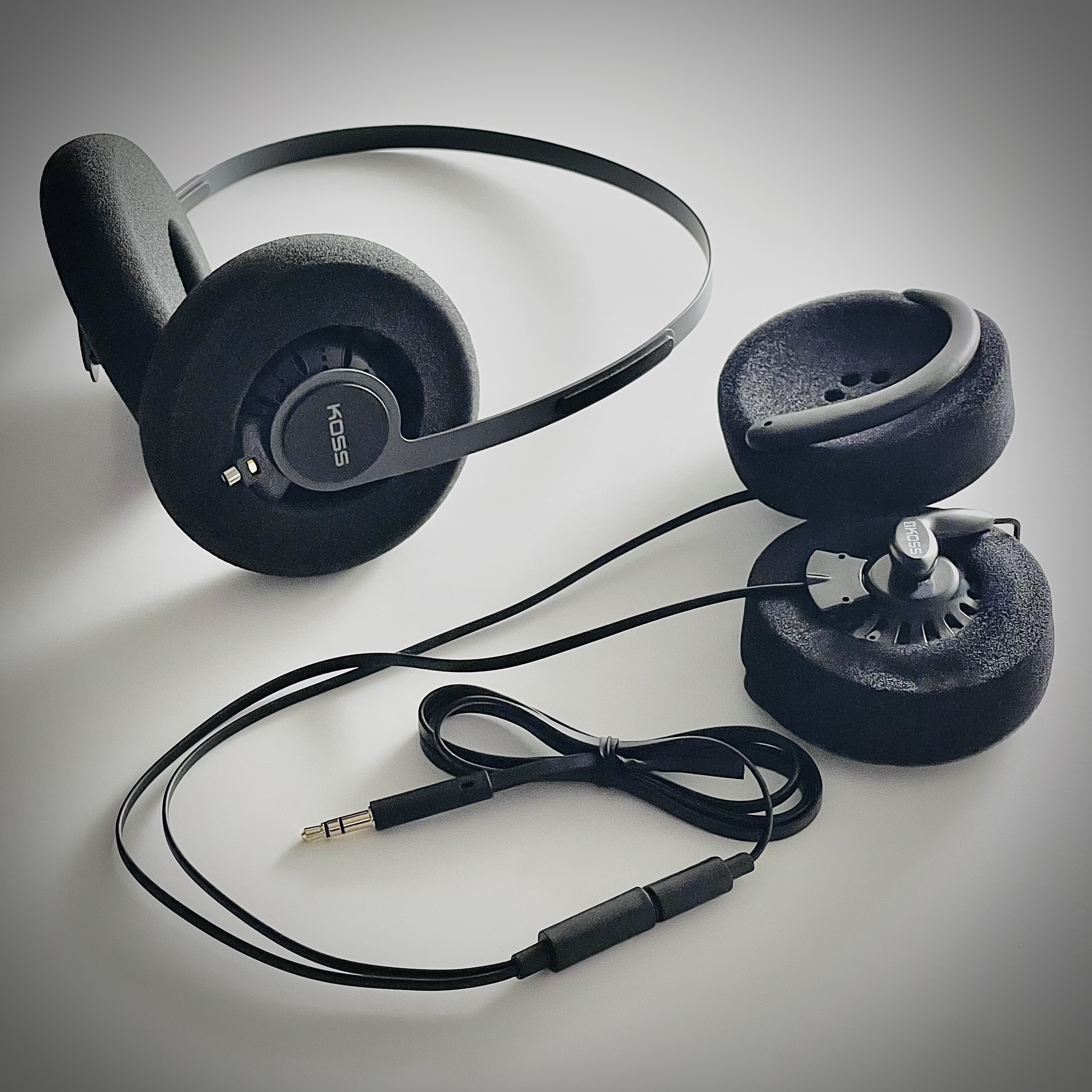 Sold: Koss Combo #1 | KSC75X “Gray Ghost” & KPH40 “Biscuits” | MMCX ...