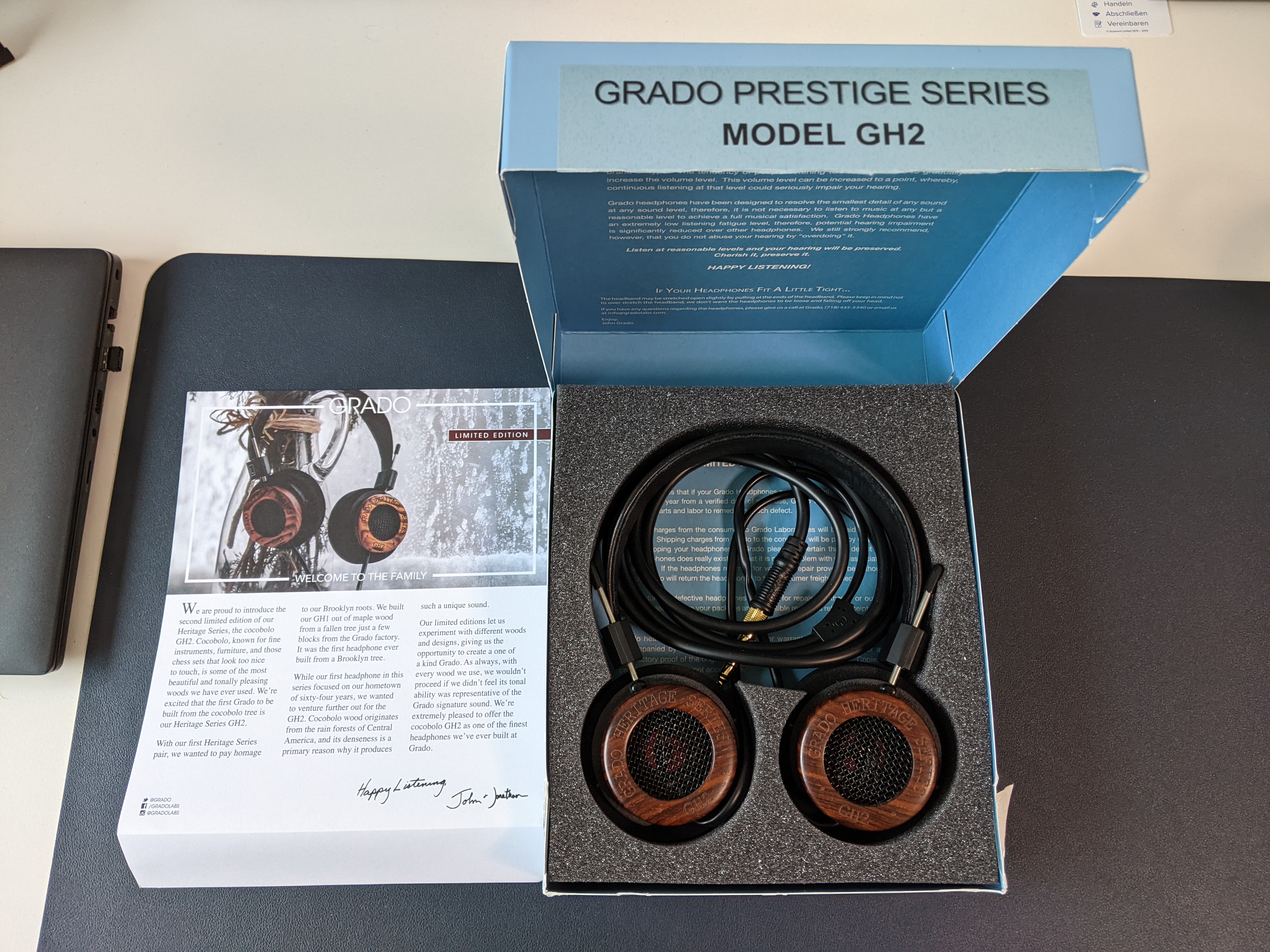 Sold: Grado GH2 Limited Edition Headphones | Headphone Reviews and ...