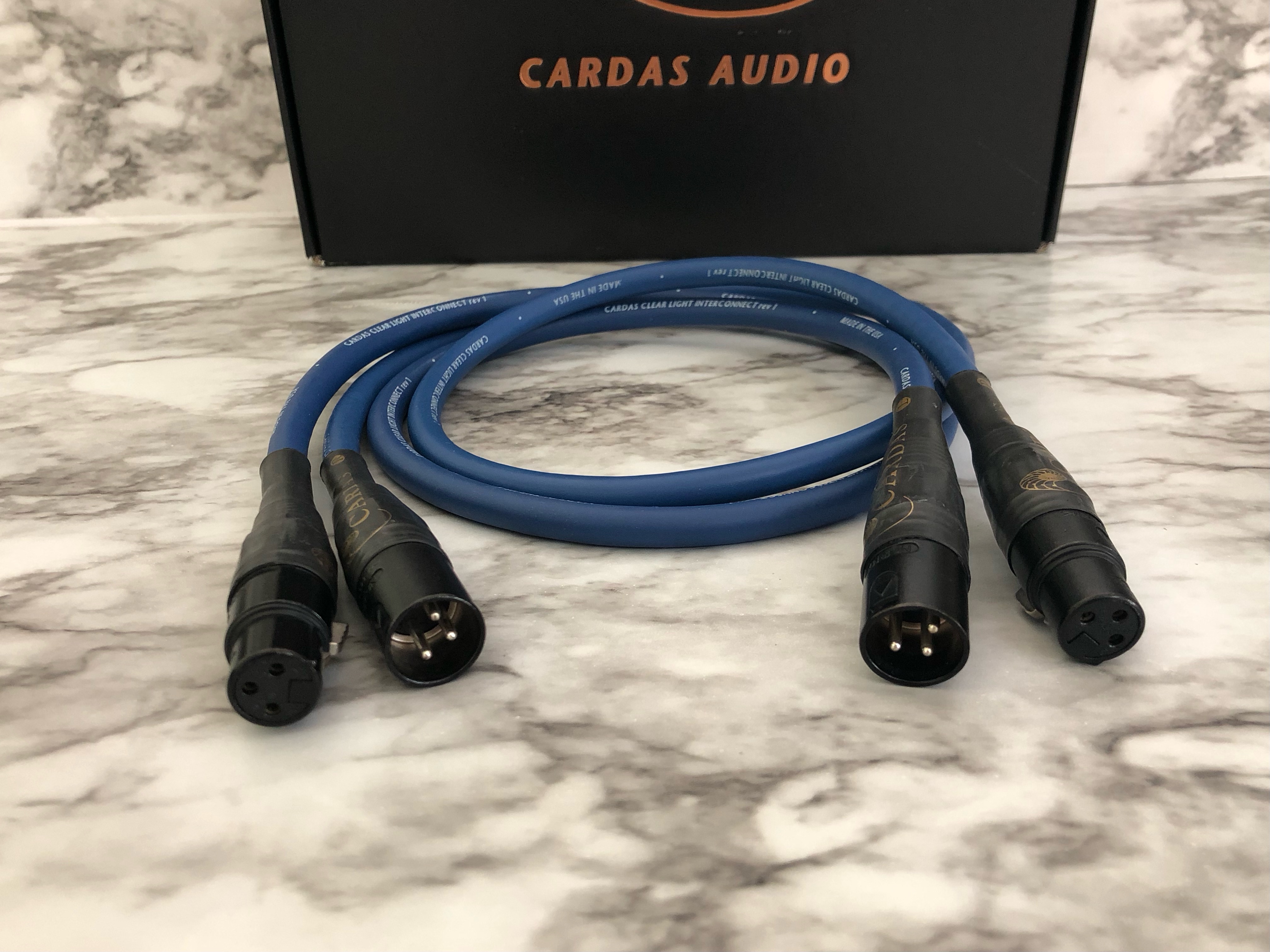 Closed: 1m Cardas Clear Light Rev. 1 XLRs with original Cardas box ...