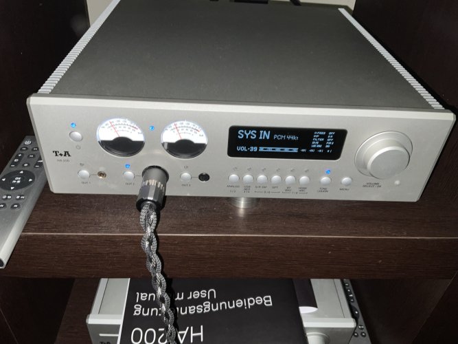 Sold: T+A HA 200 HA200 HA-200 Headphone Amplifier & DAC - Silver ...