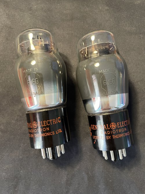 Closed: Pair 6V6 G General Electric Tube Match Nos | Headphone Reviews ...
