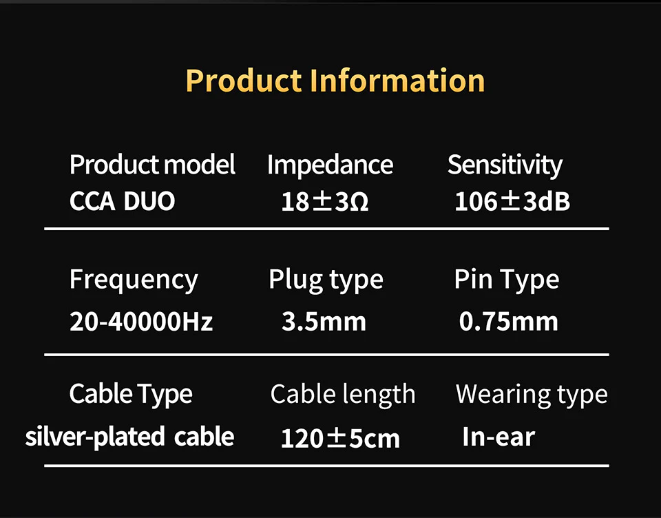CCA DUO - 2 x 7mm Dynamic Drivers IEM | Headphone Reviews and ...
