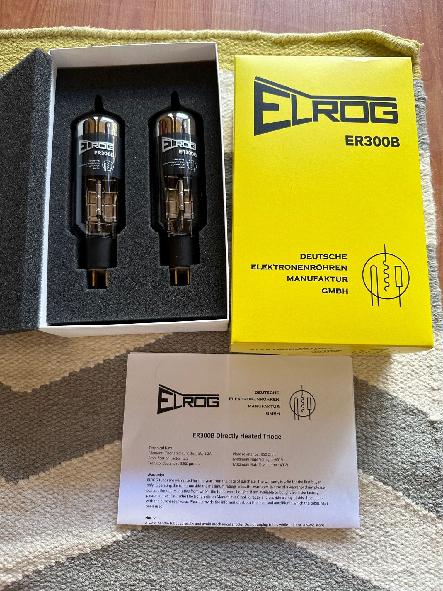 Sold: Elrog ER 300B Tubes | Headphone Reviews and Discussion - Head-Fi.org