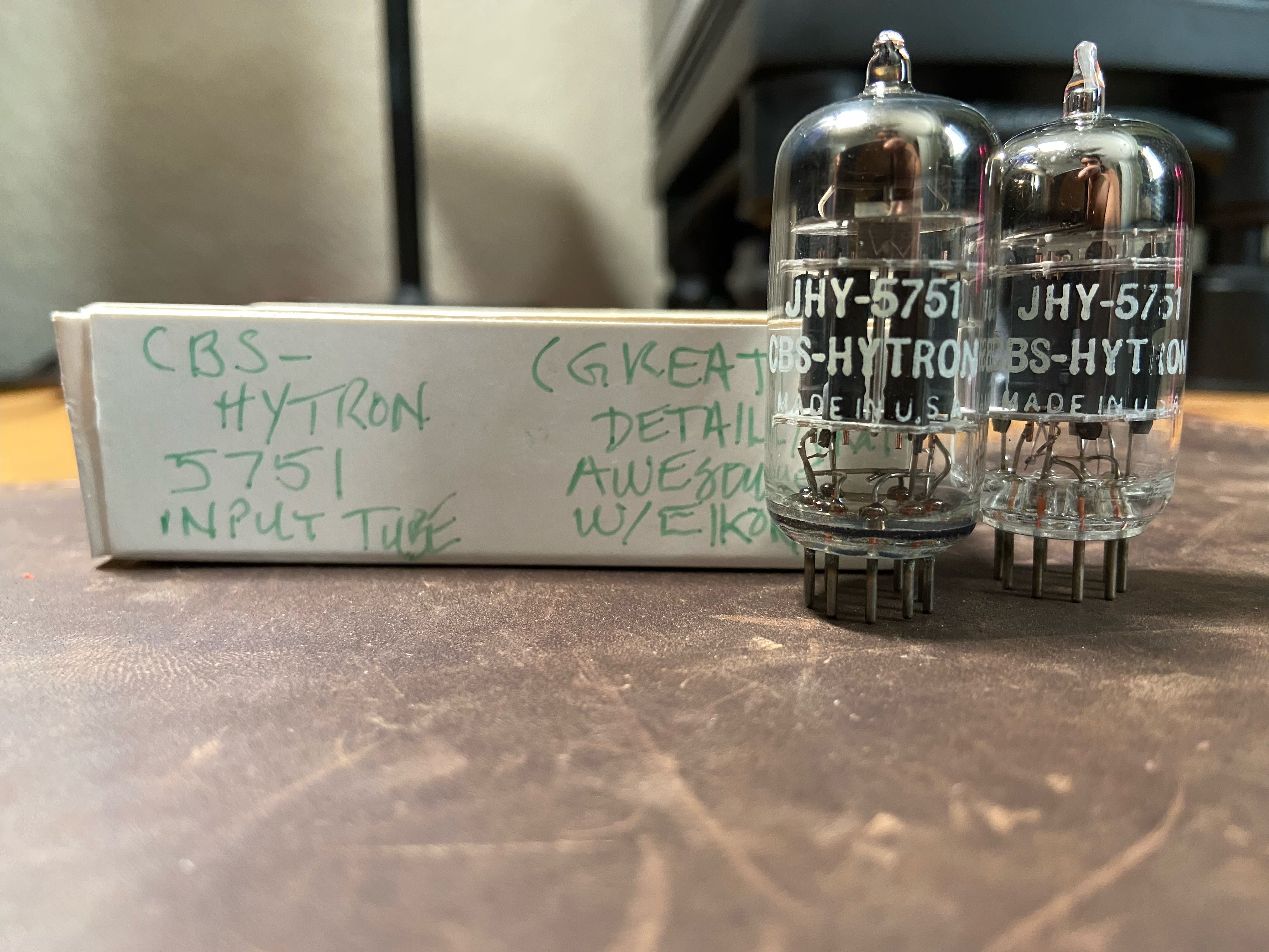 Traded: Ken-Rad 12au7 Tubes - CBS Hytron 5751 Tubes - Mullard EL84 ...