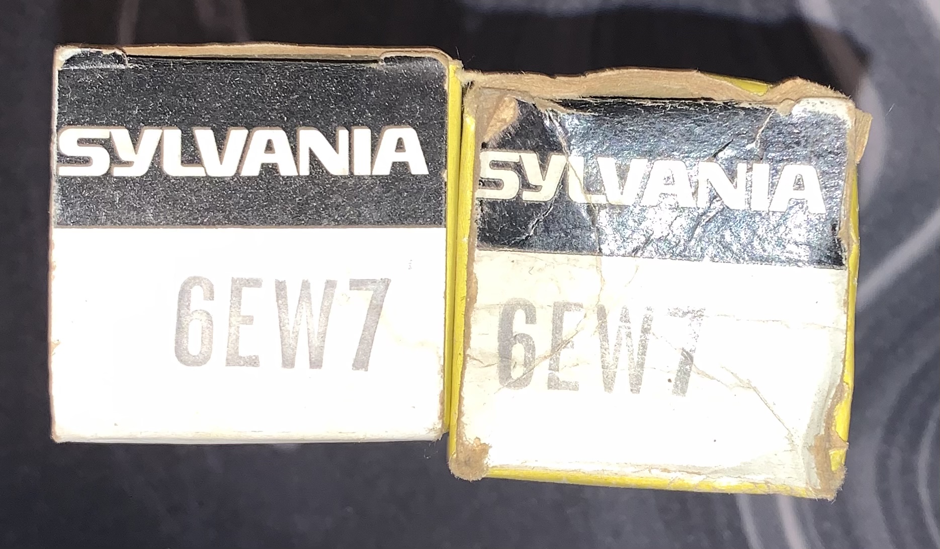 Sold: Sylvania Matched Code Pair 6EW7 Tubes RCA USA NOS Fat Bottle ...