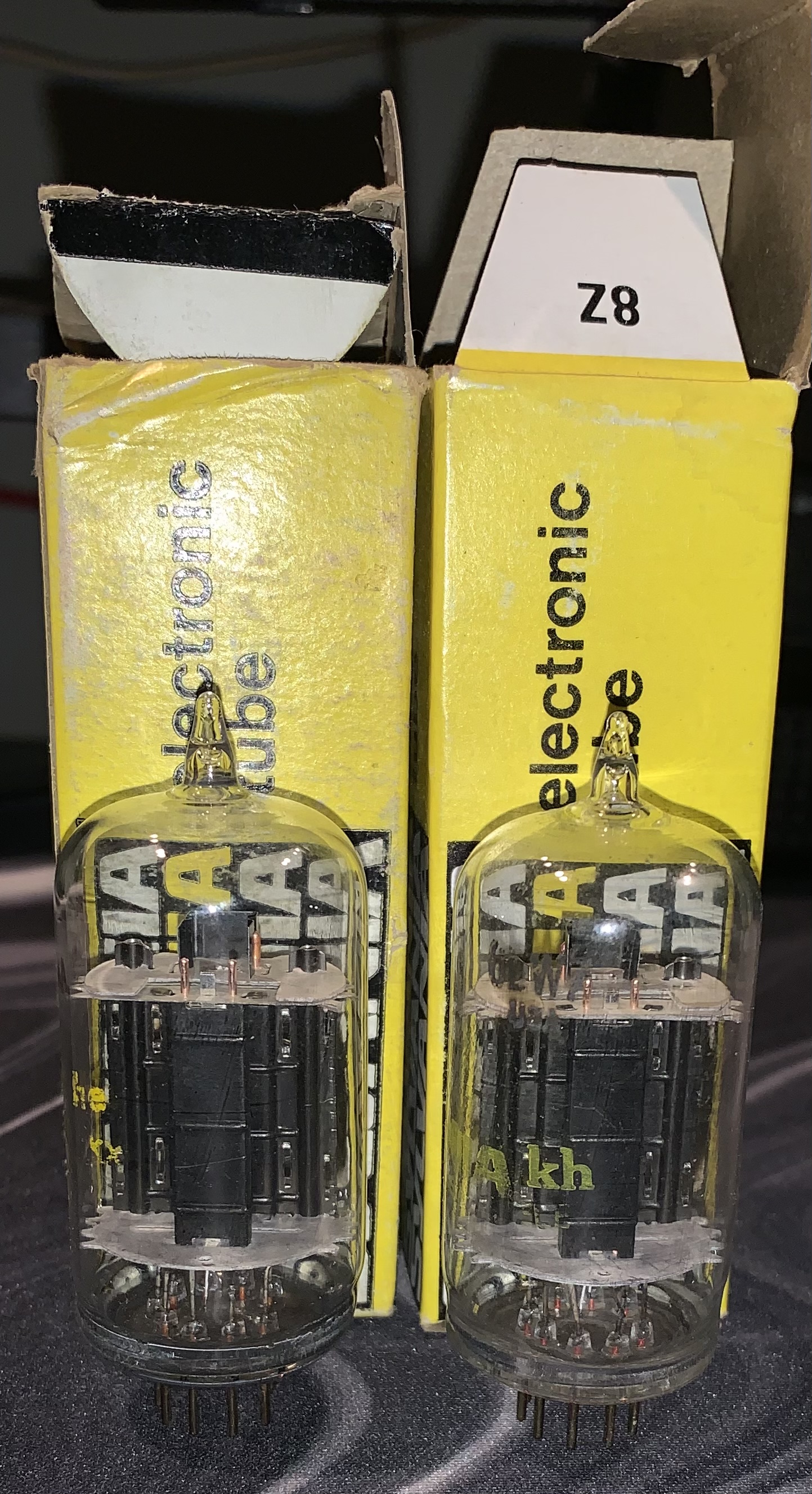 Sold: Sylvania Matched Code Pair 6EW7 Tubes RCA USA NOS Fat Bottle ...