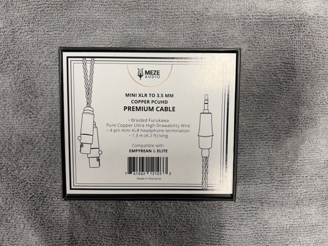 Closed: Meze Audio Elite/Empyrean Mini XLR to 3.5mm Copper PCUHD ...