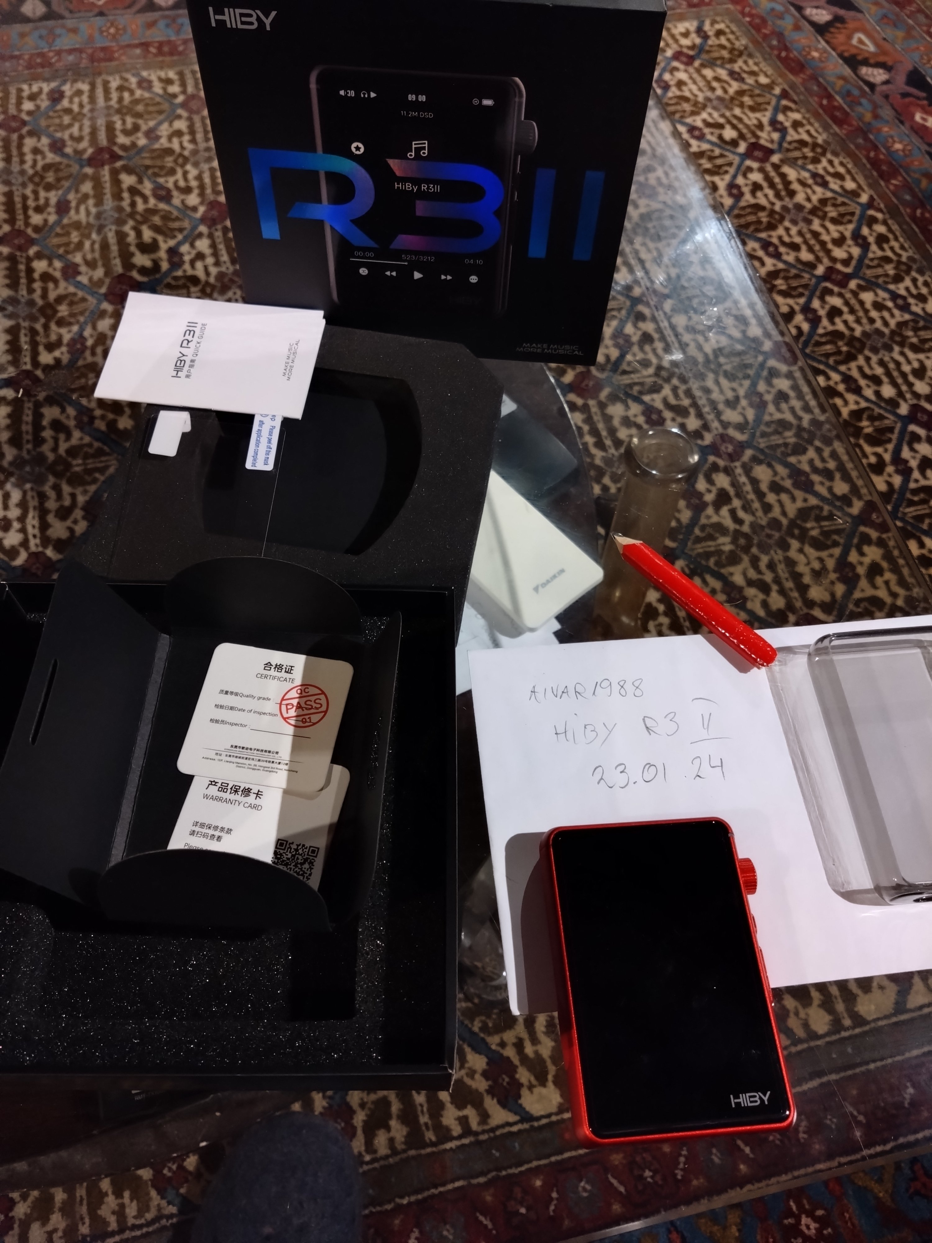 Sold: Hiby R3 II , red | Headphone Reviews and Discussion - Head-Fi.org