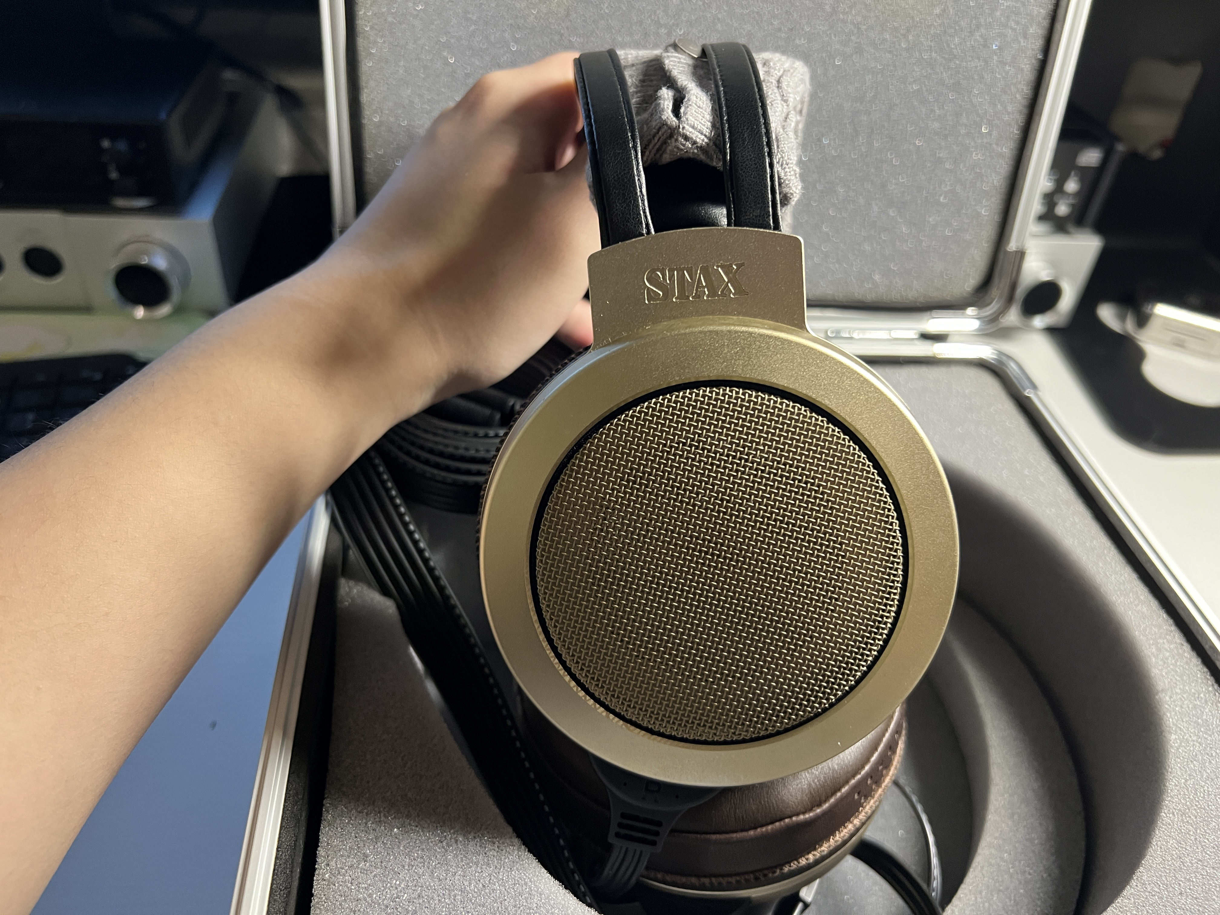 Closed: Omega II Stax SR-007 MK1 71xxx with extras | Headphone Reviews ...