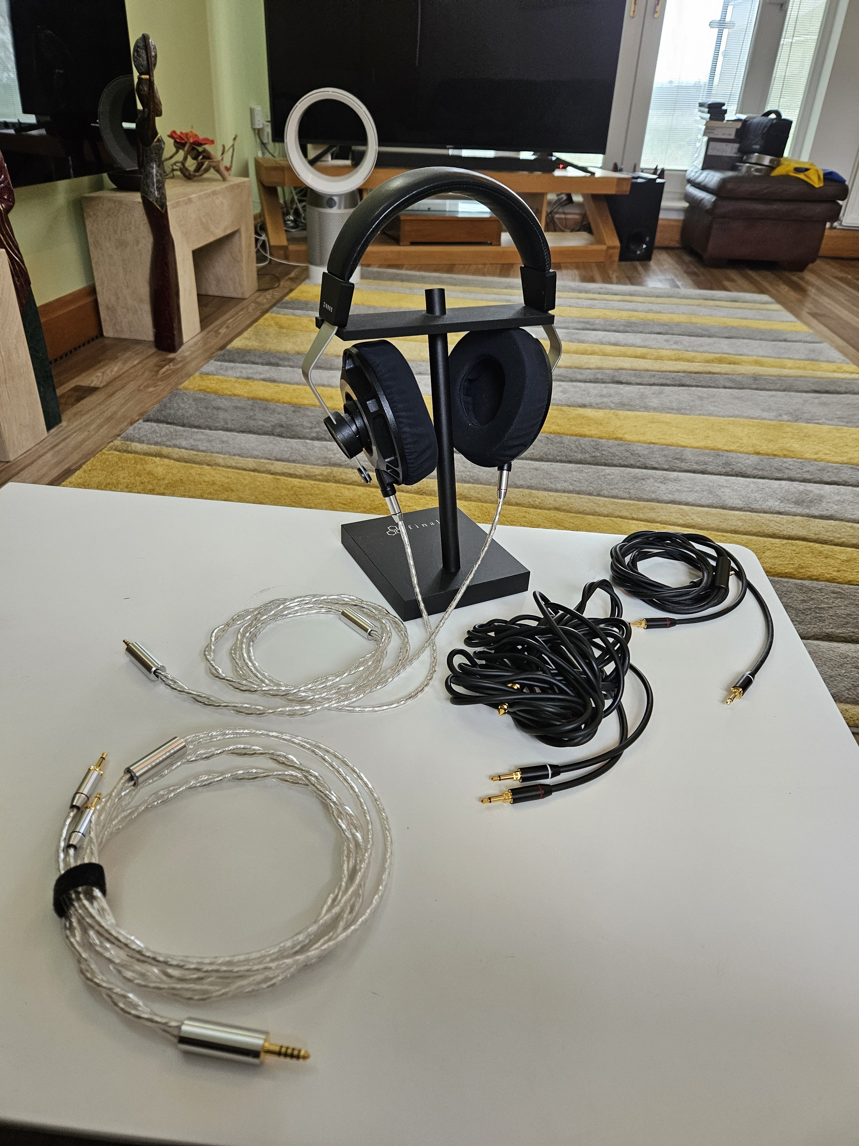 Sold: Final D8000 with extra silver cables, new pads, stand | Headphone ...