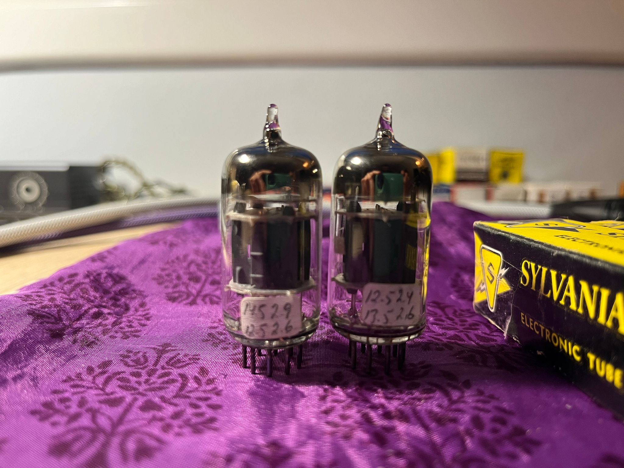 Sold: NOS Sylvania 5814a Triple Mica Grey Plate | Headphone Reviews and Discussion - Head-Fi.org