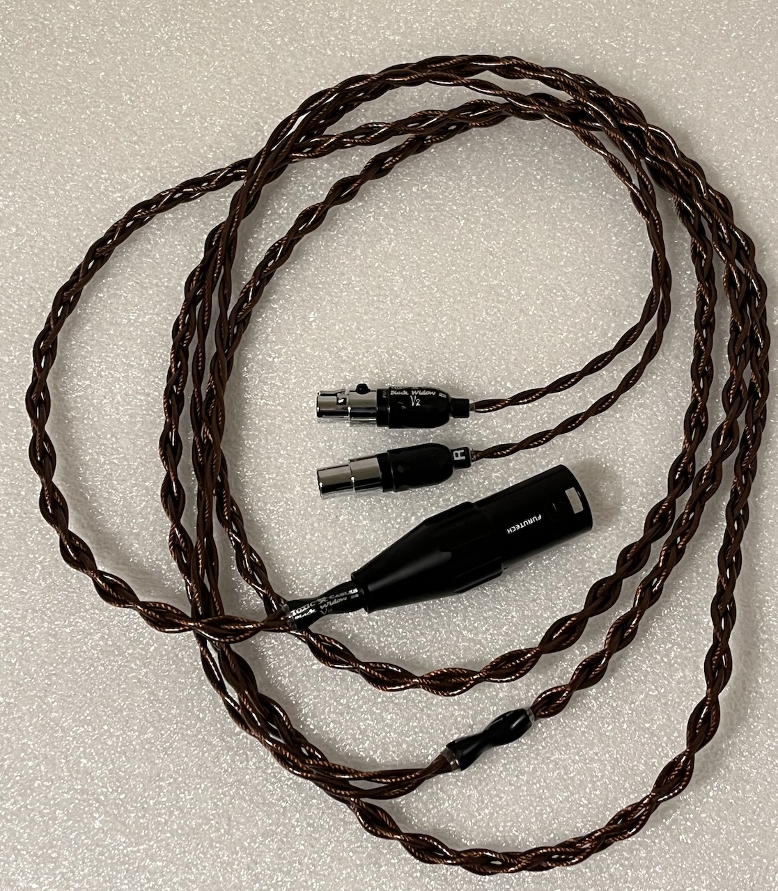 Closed: Black Widow 22 Copper Litz headphone cable (mini XLRs, balanced ...