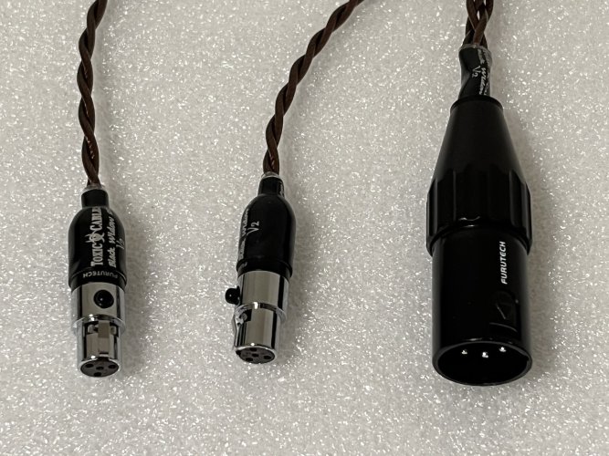 Closed: Black Widow 22 Copper Litz headphone cable (mini XLRs, balanced ...
